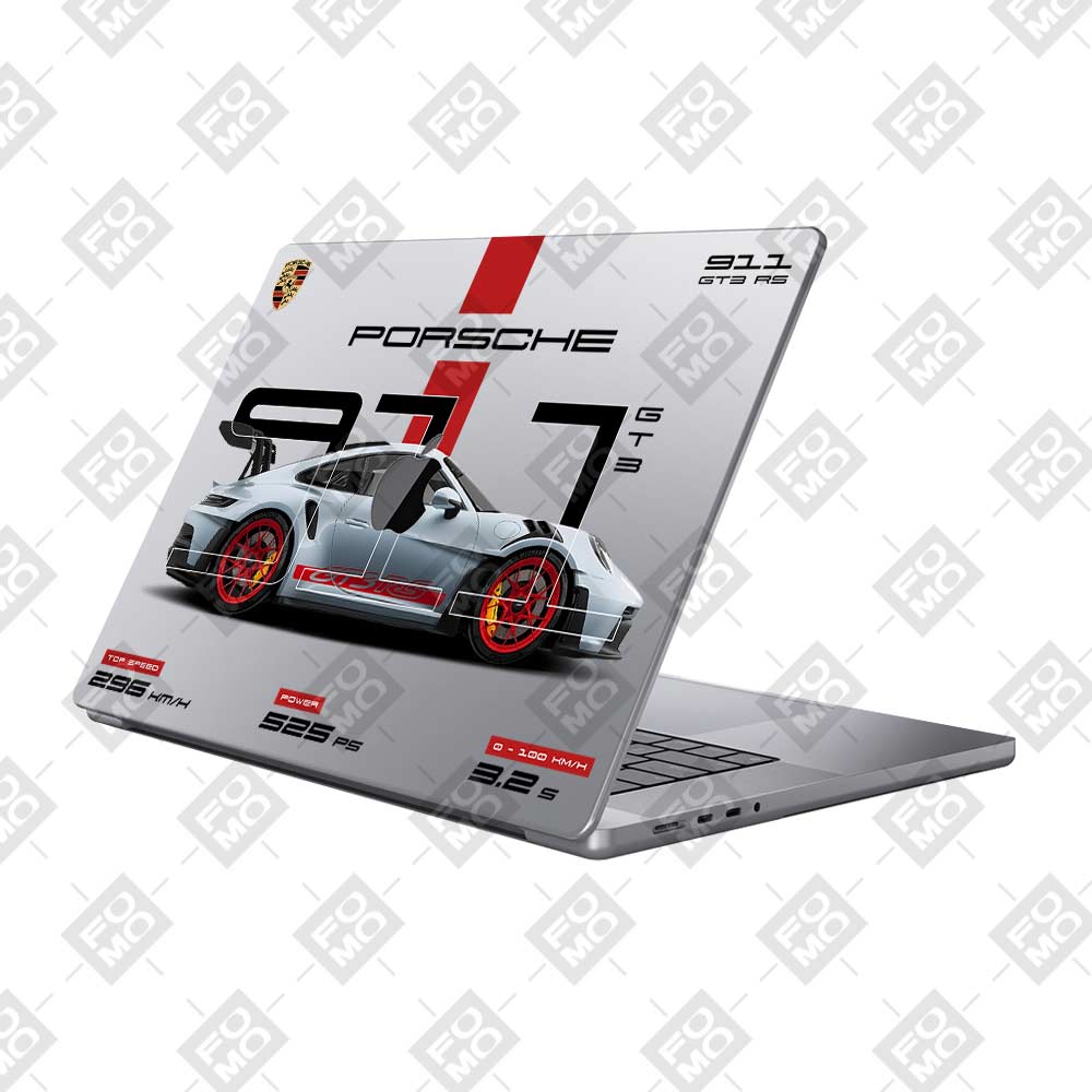 Transparent Porsche 911 GT3 RS MacBook Pro 13 M1 2020 Laptop Skin