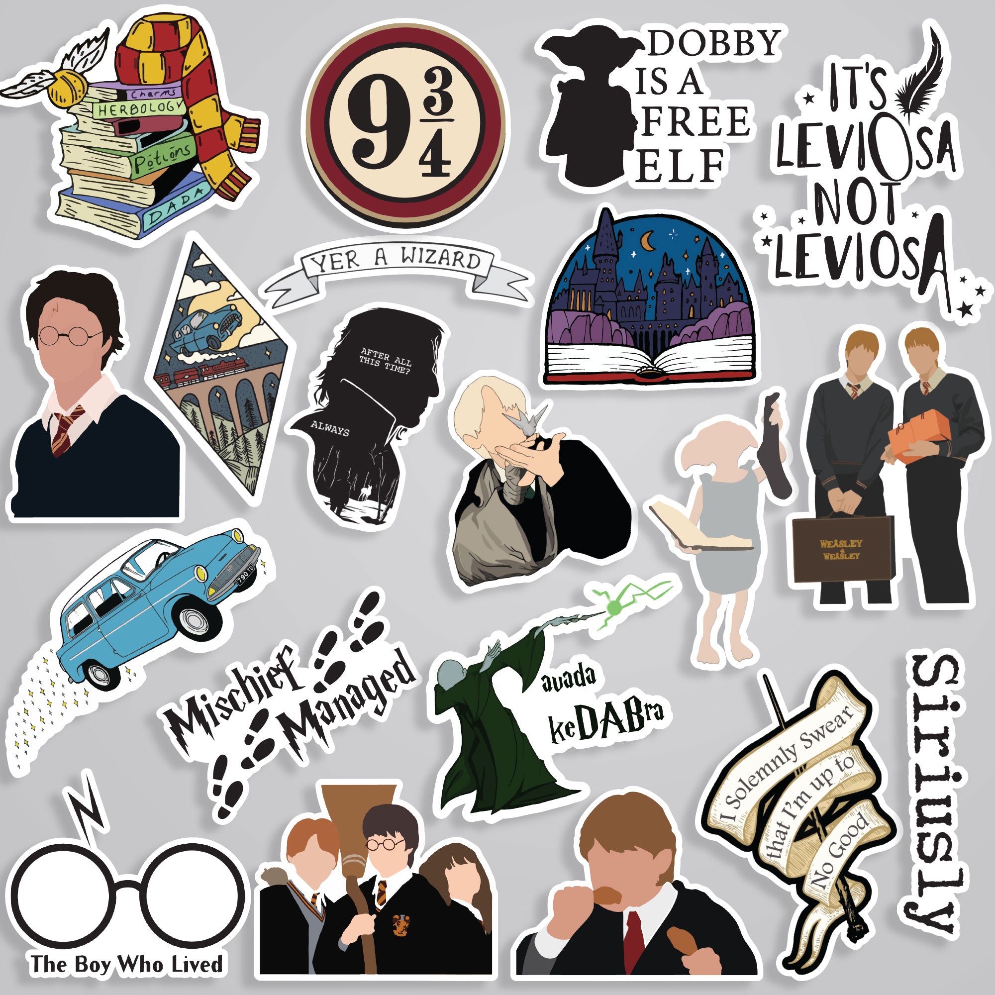 Magic Awaits: Collect 20 Harry Potter Stickers - Pack 1 for Wizards and ...