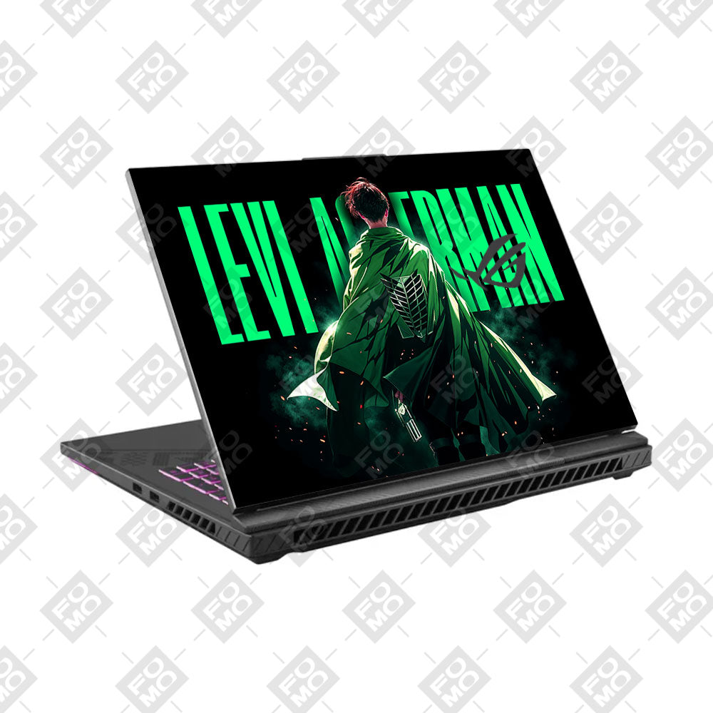 Levi Ackerman Stance Asus ROG Strix G16 G614J Laptop Skin