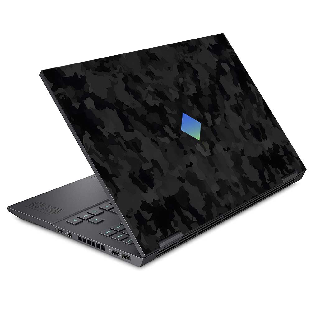 Textured Black Camouflage HP Omen 15 Laptop Skin