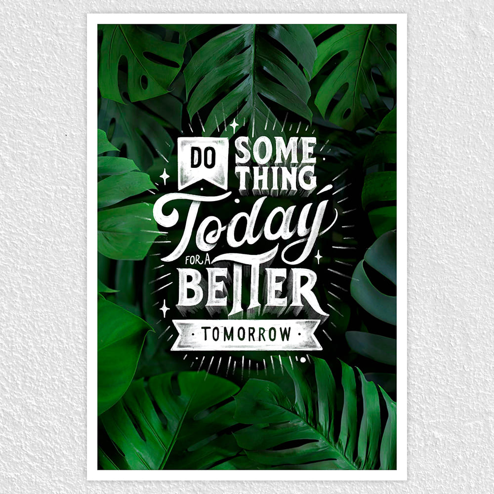Seize the Day: Motivational Poster for a Bright Future