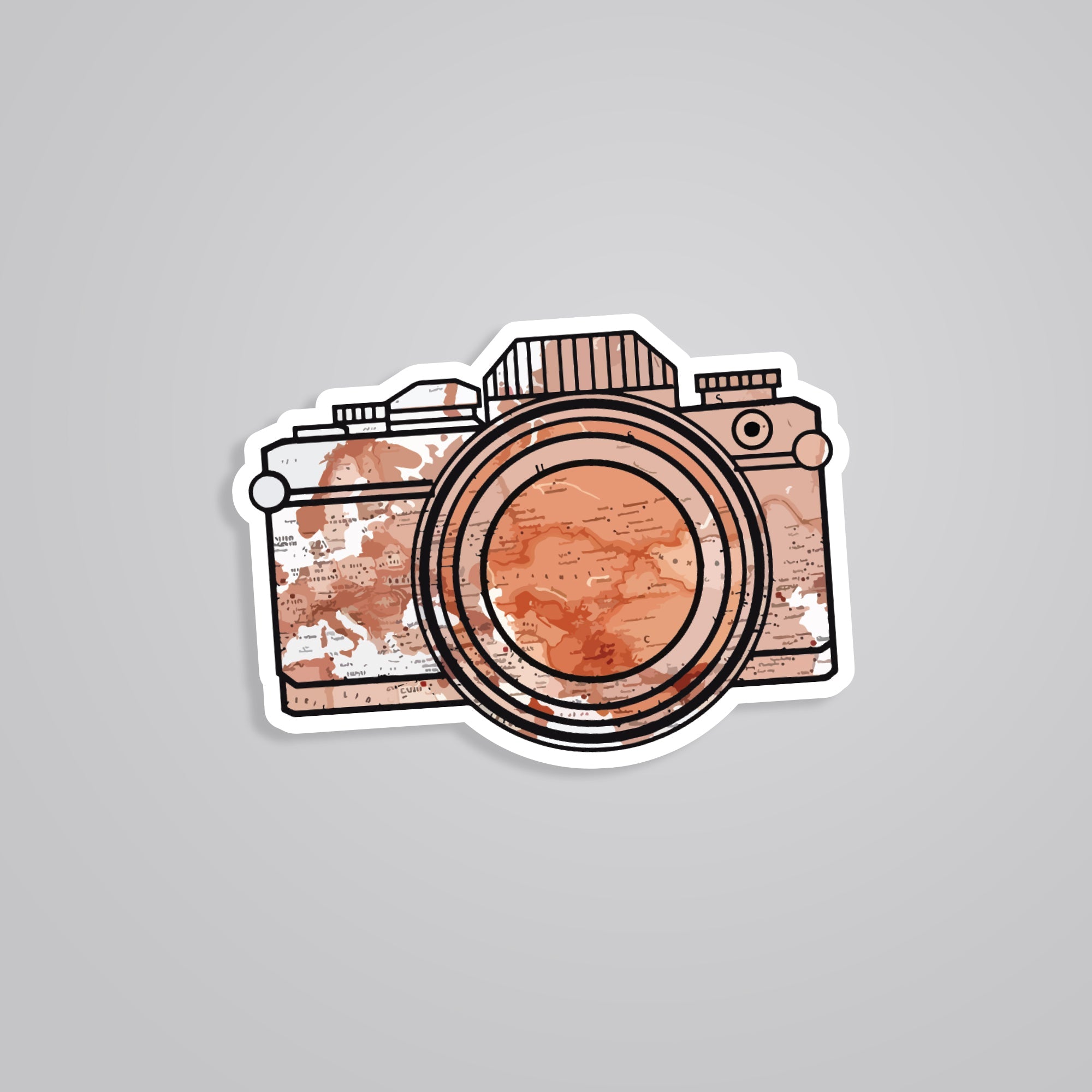 Aesthetic Camera Sticker - Frame Your Style with Photographic Elegance
