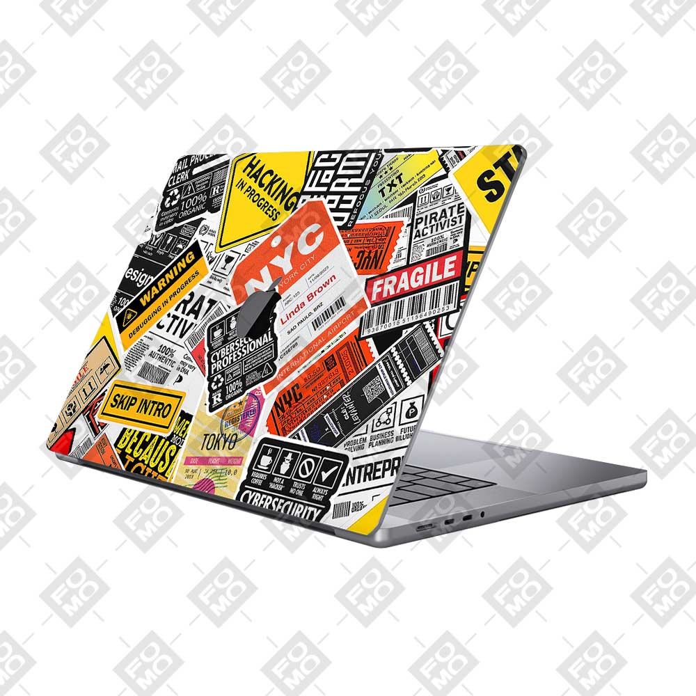 Tech Aesthetic Sticker Collage MacBook Pro 16 M1, M2, M3, M4 2021-2024