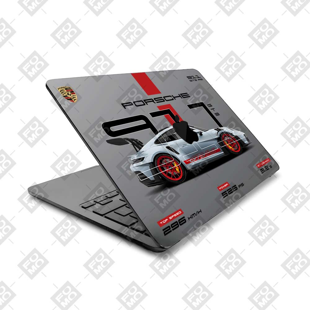 Transparent Porsche 911 GT3 RS MacBook Air 13 M2 2022 Laptop Skin