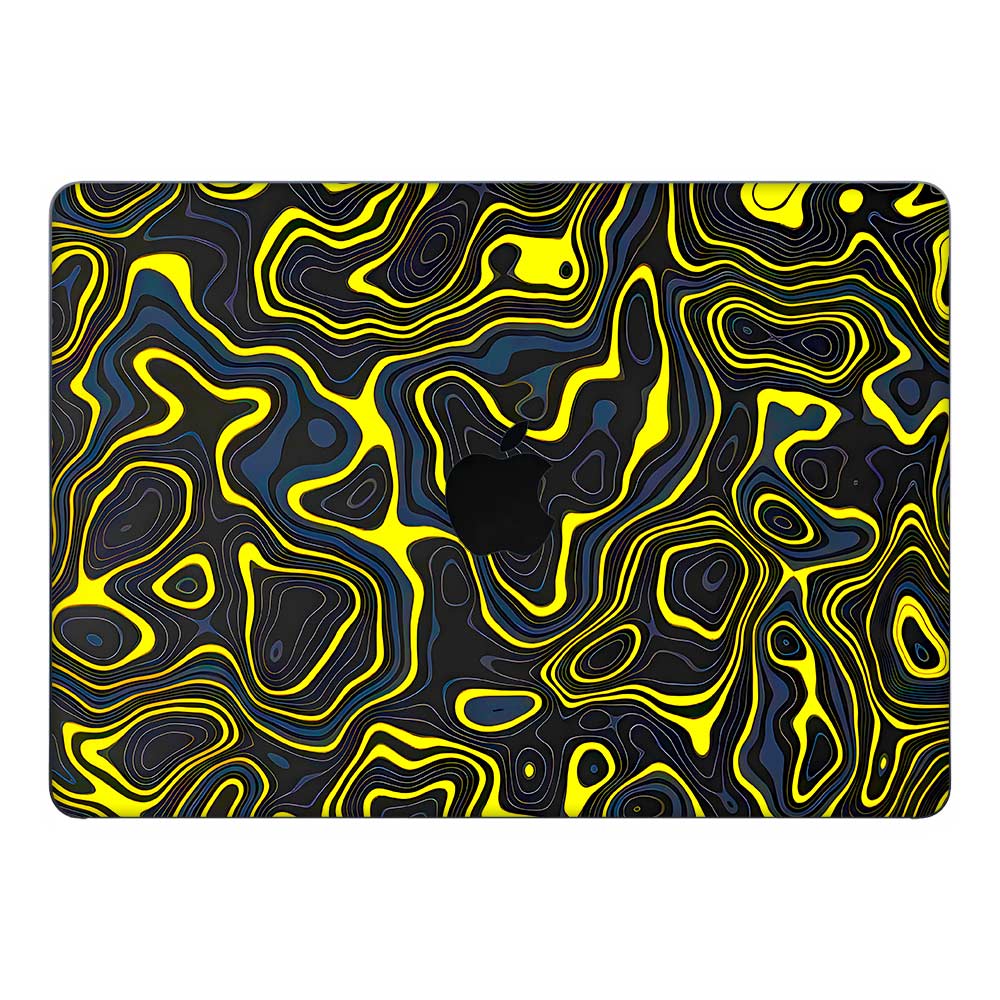Neon Lava Contours MacBook Air 13 M1 2020 Laptop Skin