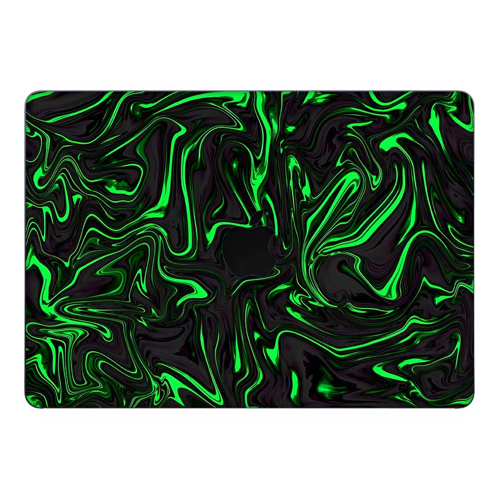 Neon Green Marble MacBook Air 13 M4 2025 Laptop Skin