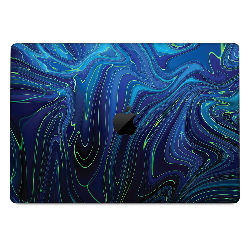Cobalt Liquid Design MacBook Pro 14 M1, M2, M3, M4 2021-2024 Laptop Sk