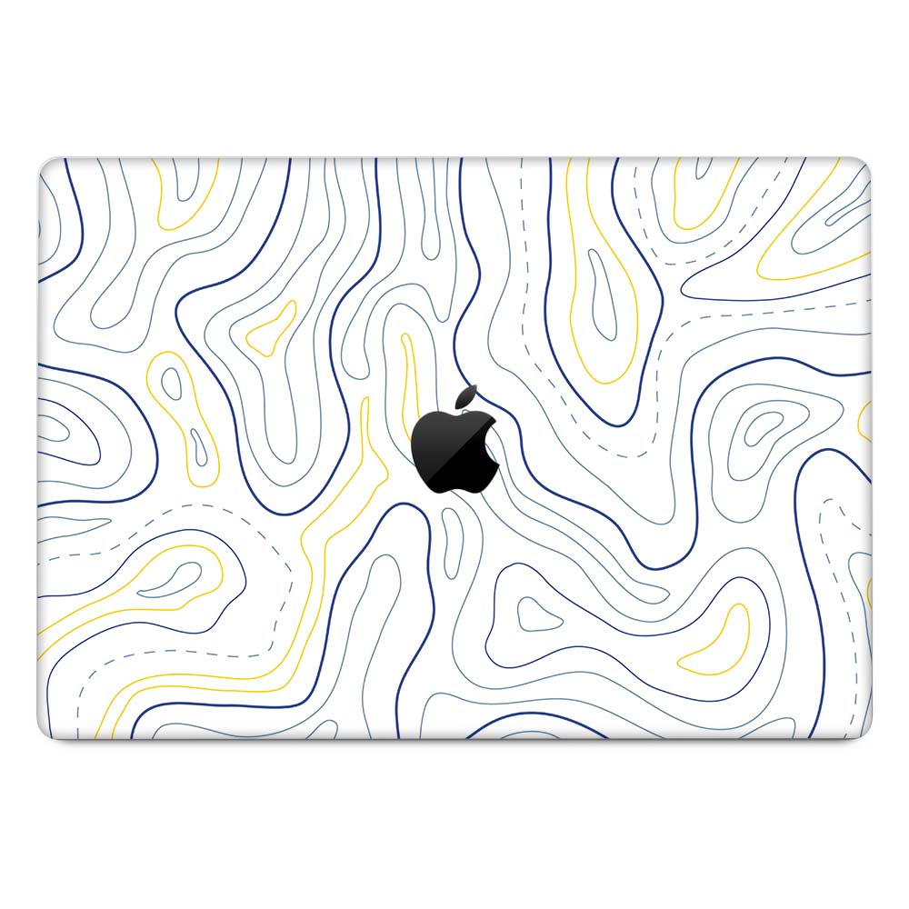 Minimalist Colorful Contours MacBook Pro 13 M1 2020 Laptop Skin