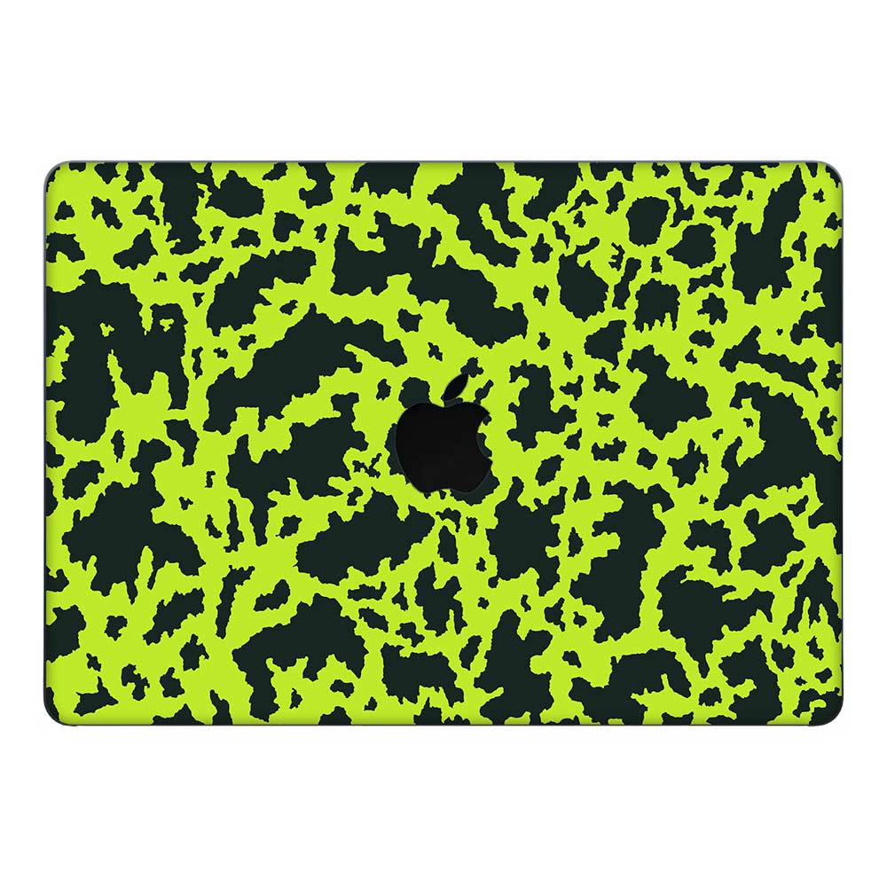 Neon Green Splatter MacBook Air 13 Intel 2020 Laptop Skin
