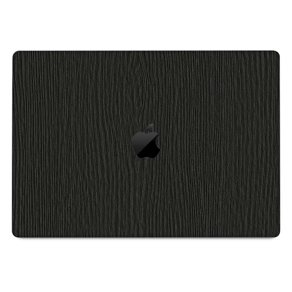Textured Black Wood MacBook Pro 14 M1, M2, M3, M4 2021-2024 Laptop Ski