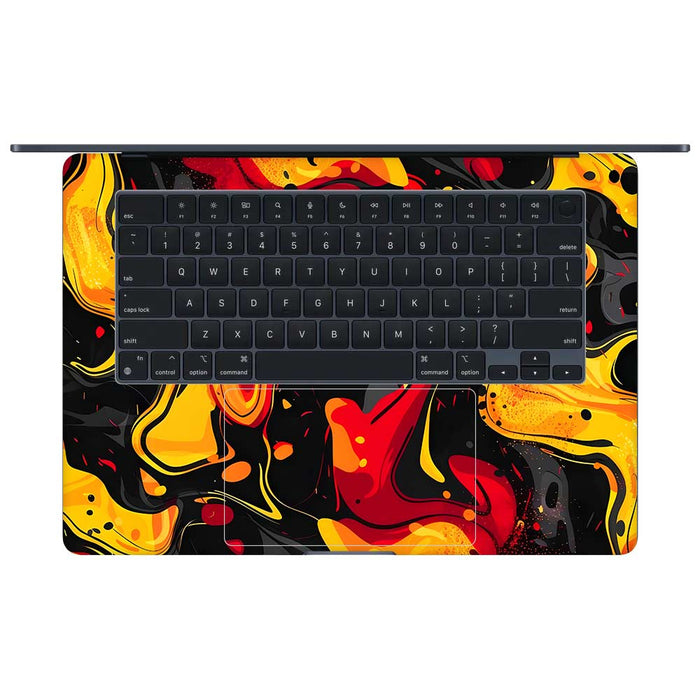 Lava Burst MacBook Air 15 M5 2025 Laptop Skin