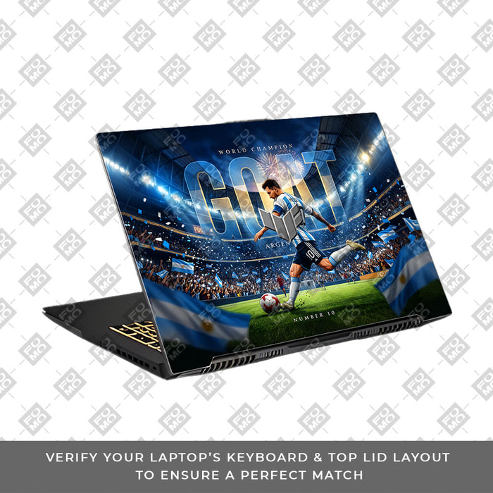 Messi World Champ Energy Asus TUF Gaming F17 FX707Z 3D Laptop Skin