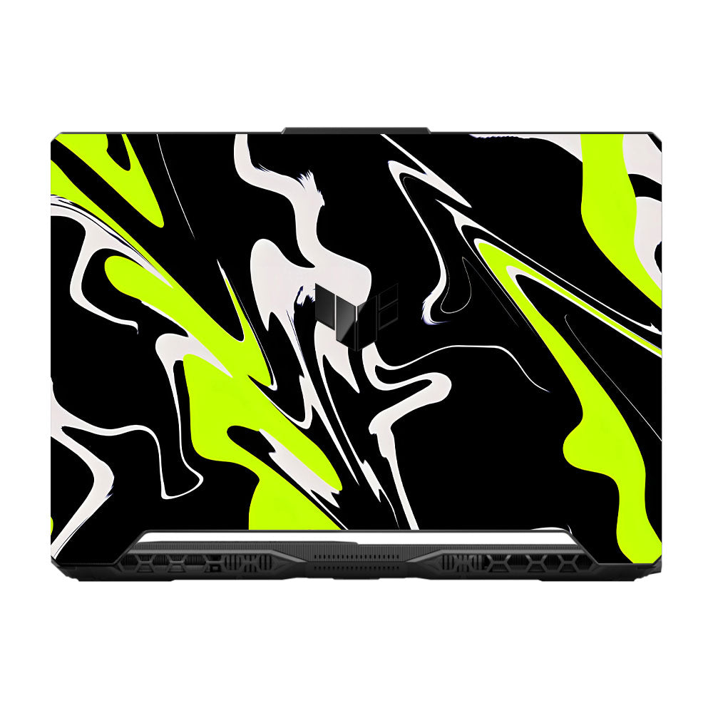 Neon Green and Black Patterns Asus TUF F15 FX506 & A15 FA506 Laptop Sk