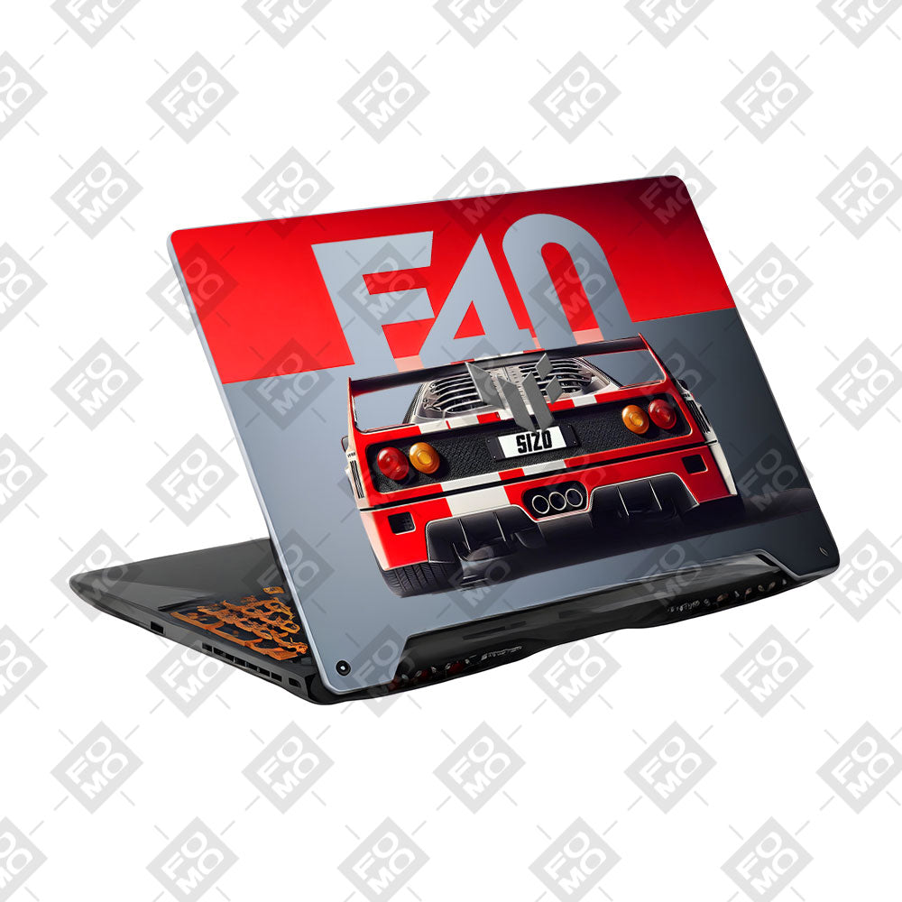 Transparent Ferrari F40 Asus TUF F15 FX506 & A15 FA506 Laptop Skin