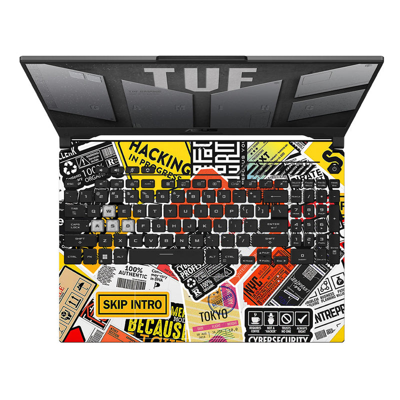 Tech Aesthetic Sticker Collage Asus TUF F15 FX507 & A15 FA507 Laptop S