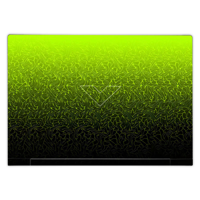 Lime Yellow to Black Gradient HP Victus Laptop Skin