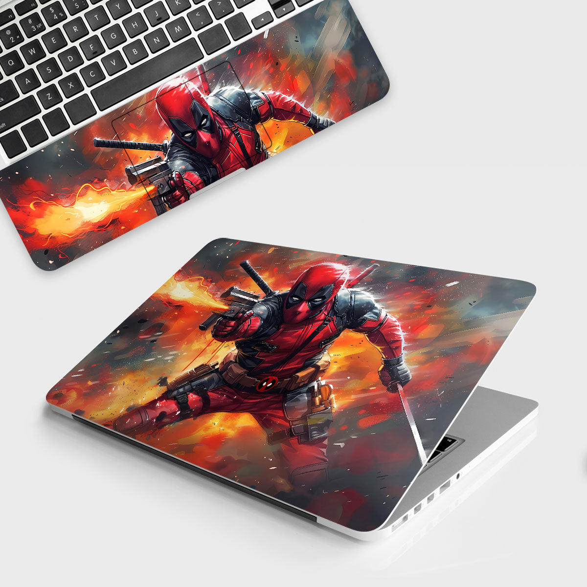 Deadpool in Action Comics Laptop Skin