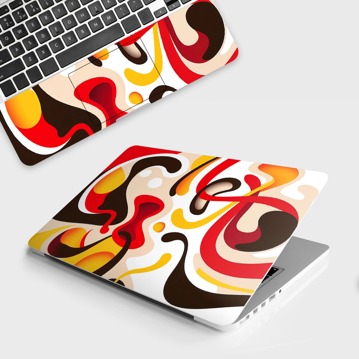 Ember Curves Laptop Skin