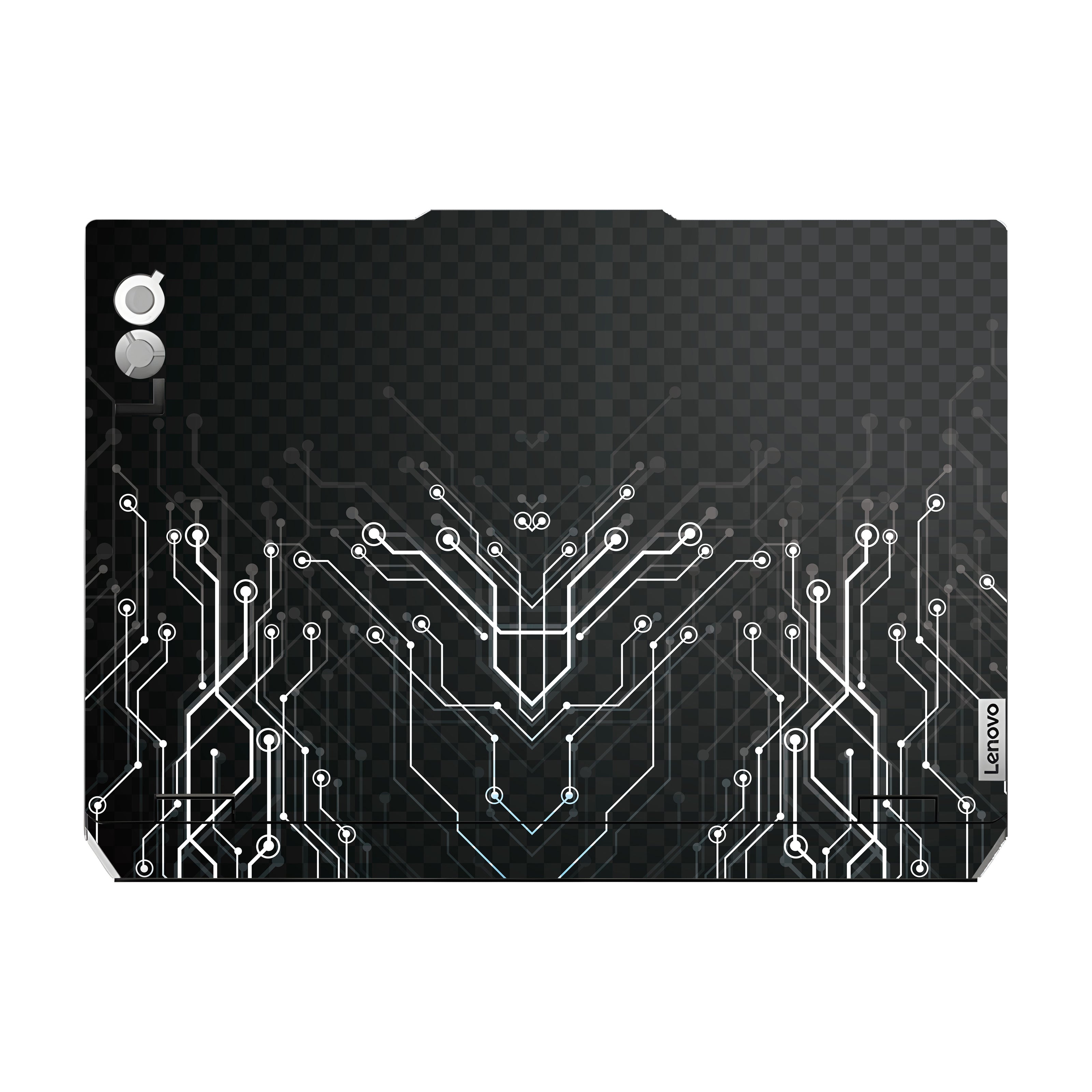 Black Digital Circuit Lenovo LOQ 2024 Laptop Skin