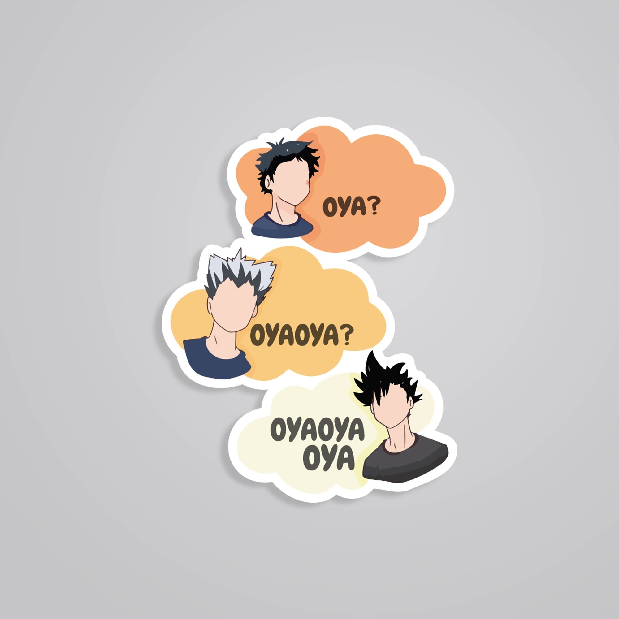 Oya? OyaOya? OyaOya Oya Anime Stickers