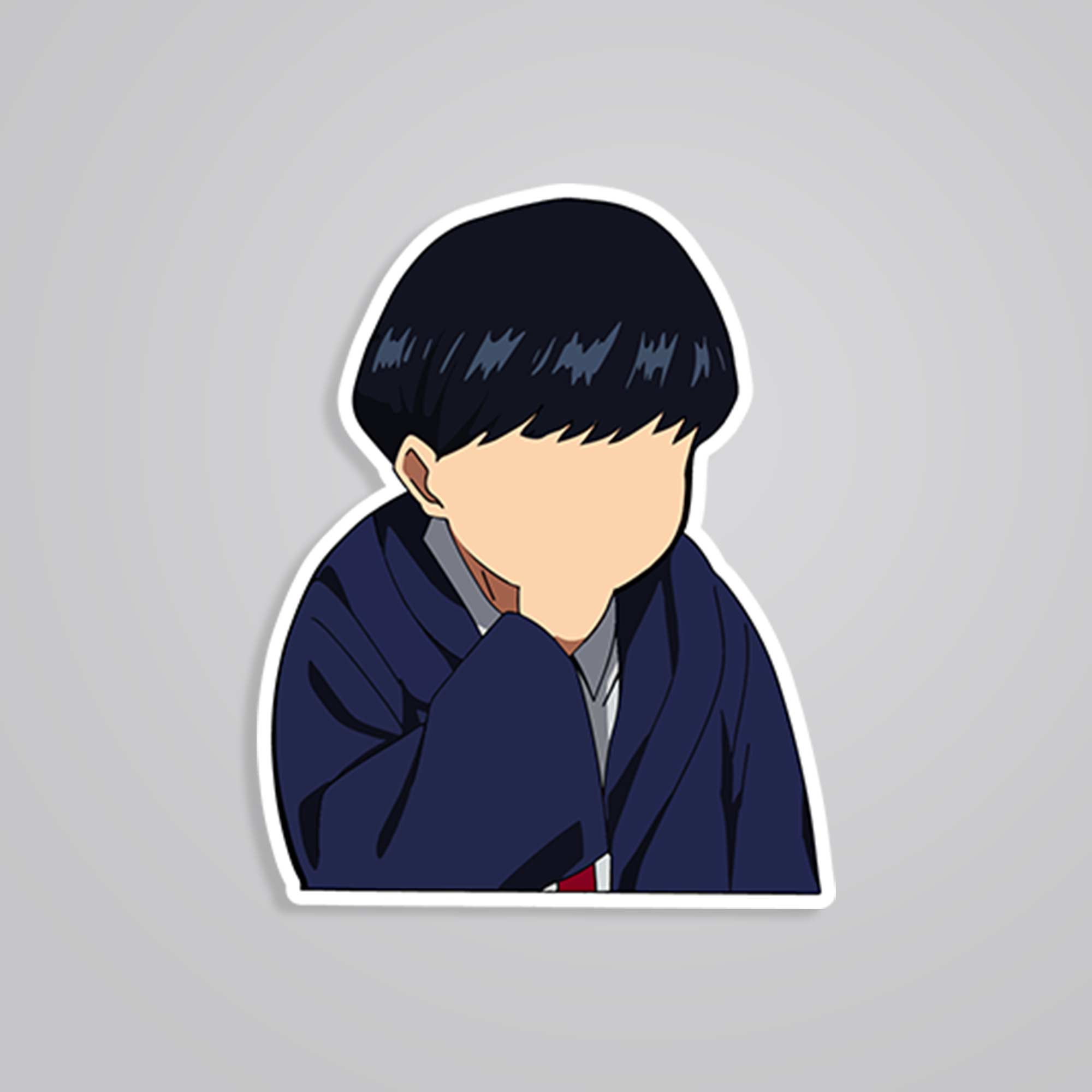 Shigeo Thinking Anime Stickers