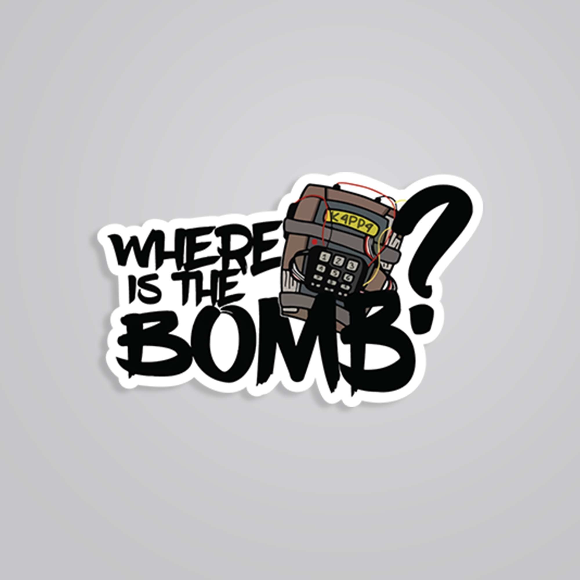 Where is the bomb Gaming Stickers