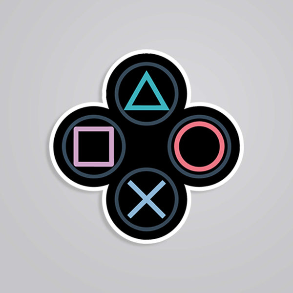 PlayStation Button Gaming Stickers