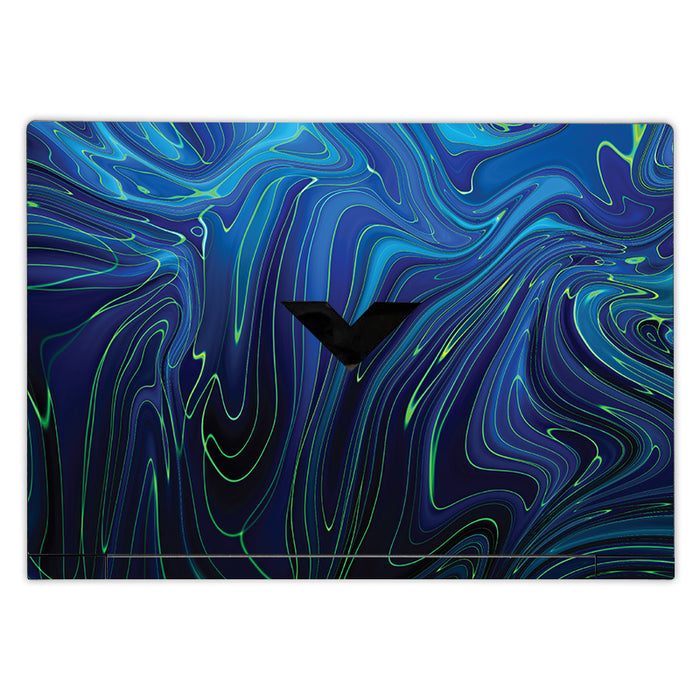 Cobalt Liquid Design HP Victus Laptop Skin