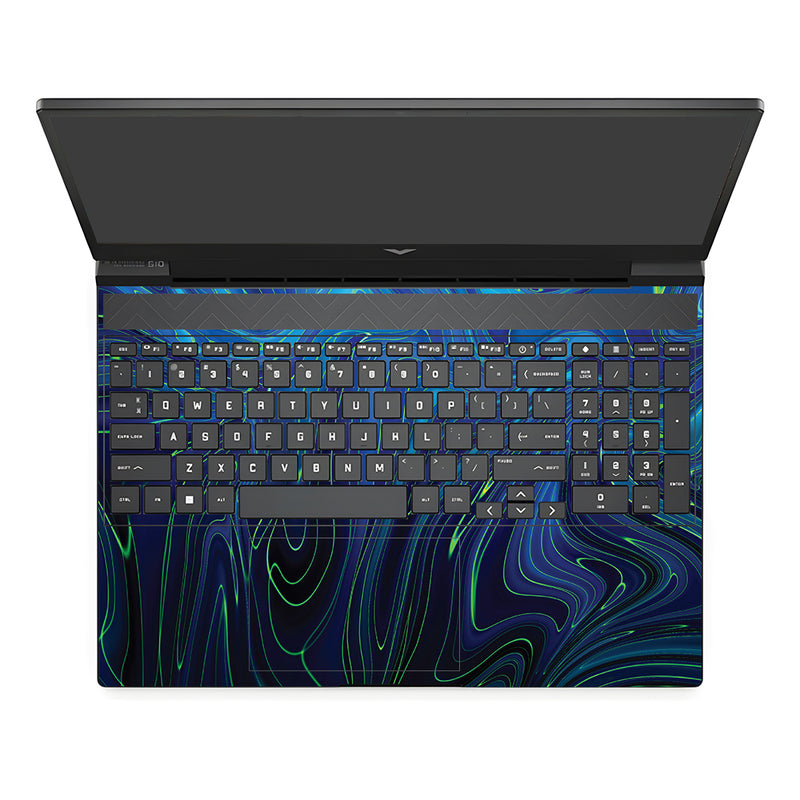 Cobalt Liquid Design HP Victus Laptop Skin