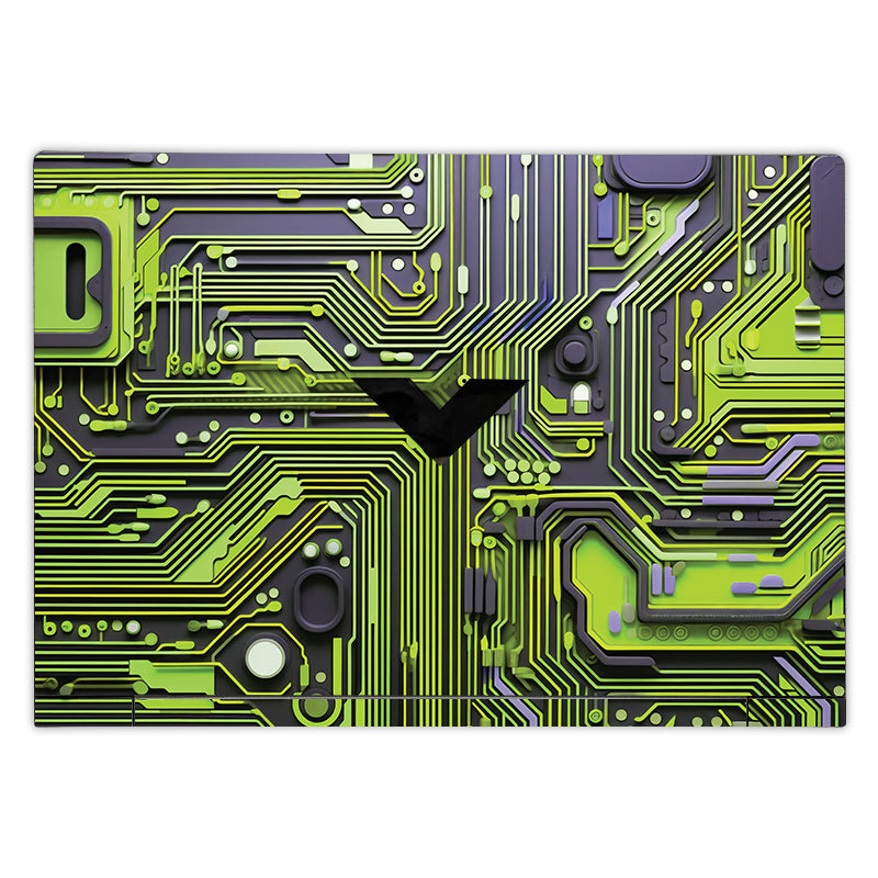 Lime Green Circuit Design HP Victus Laptop Skin
