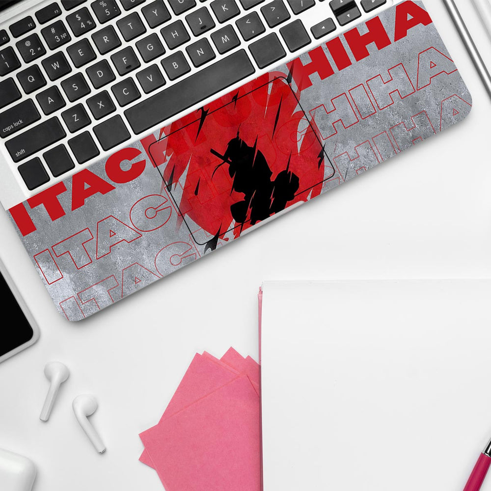 Bold Red Itachi Uchiha Laptop Skin - Shop Today