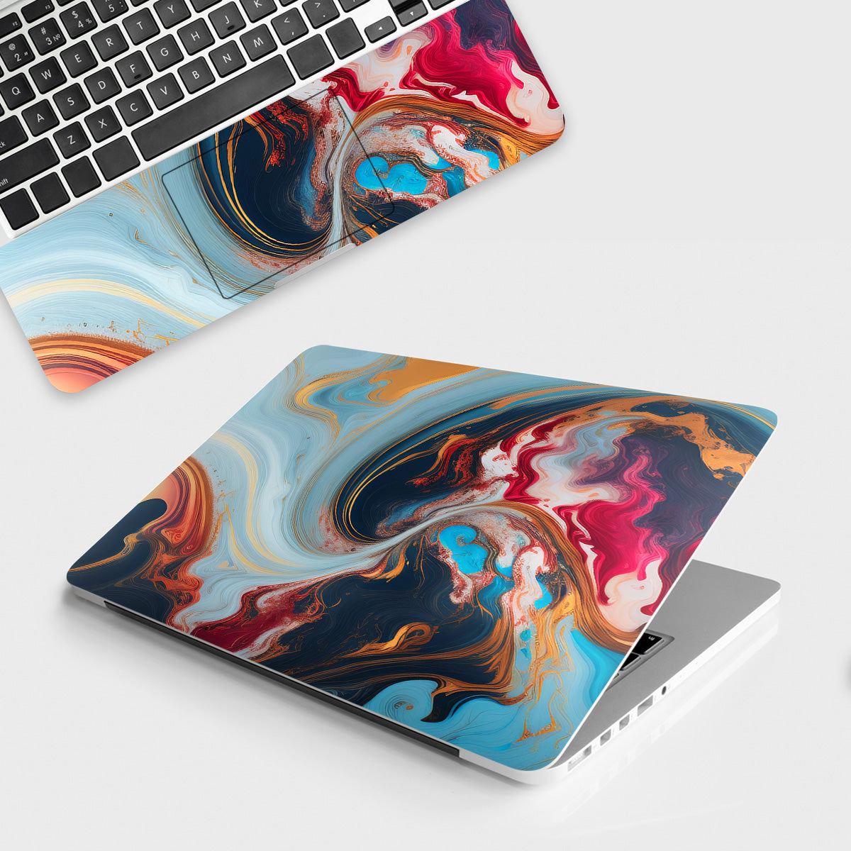Marble Waves Laptop Skin - Embrace Elegance with Captivating Marble ...
