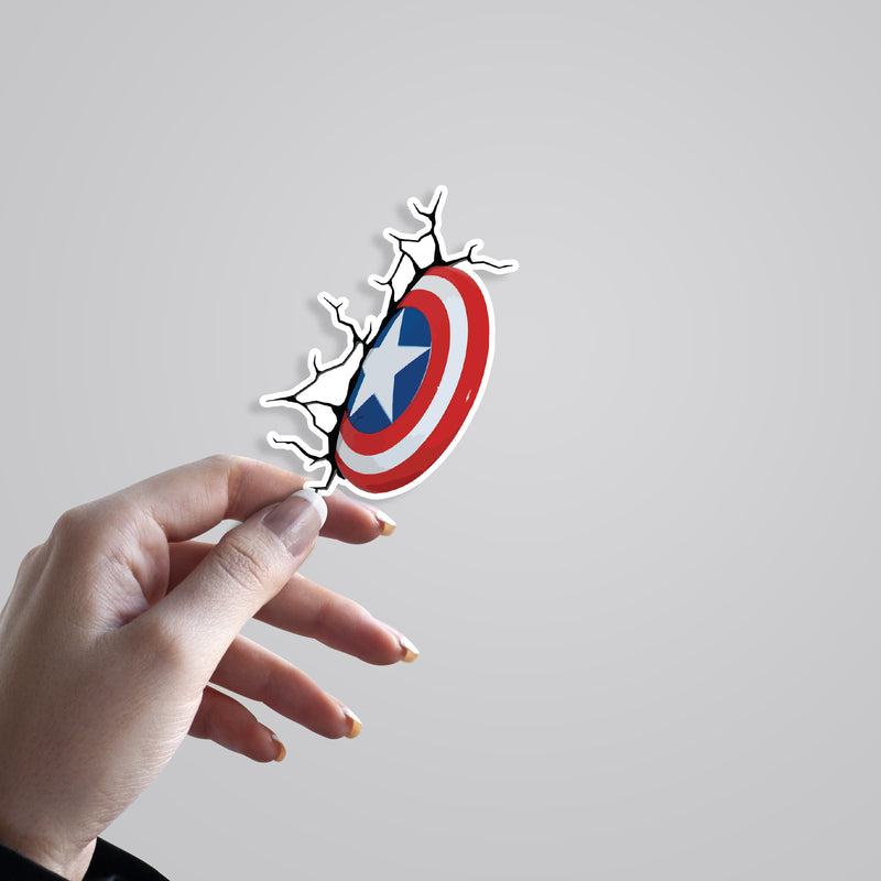 Bring Marvel Magic to Your Space with Captain America's Shield Stuck in ...