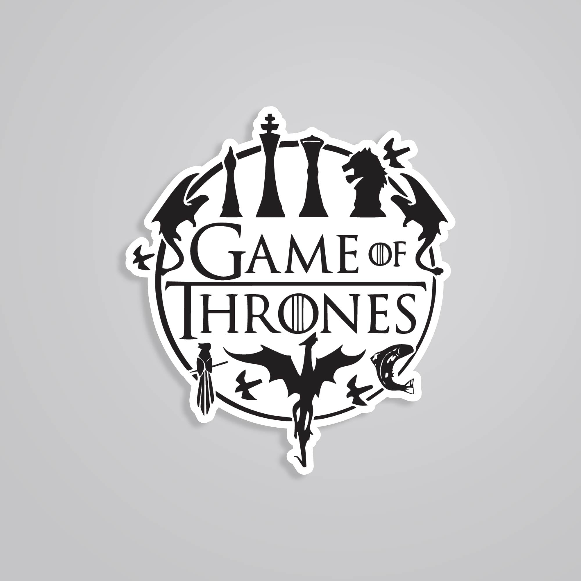 Game of Thrones Logo Stickers - Exclusive Design