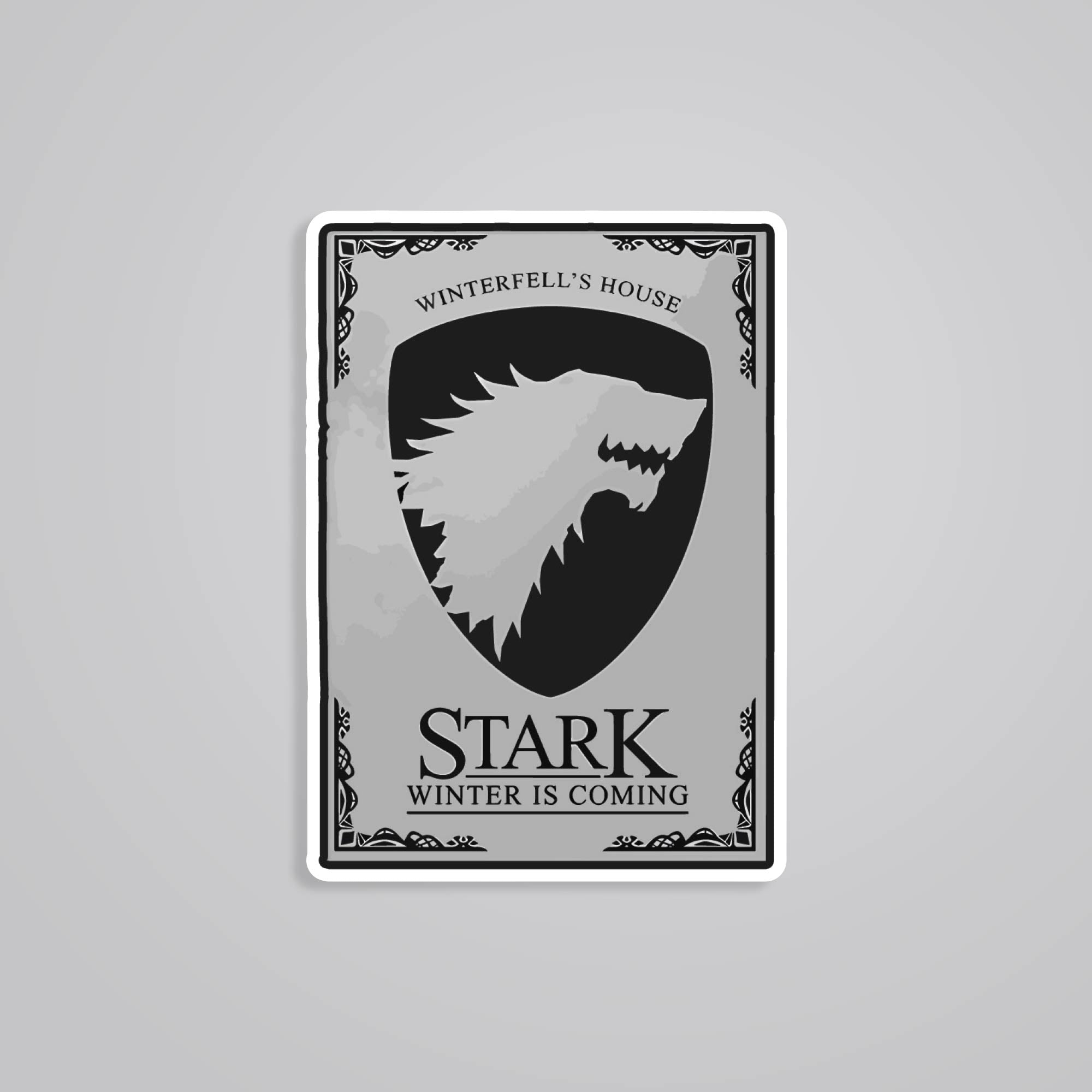 Winter is Coming Stark TV Shows Stickers - Limited Edition