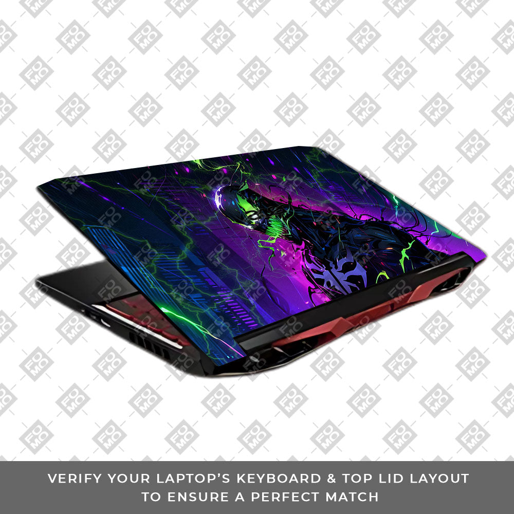 Venom Chaos Surge Acer Nitro 5 AN515 45, 55, 57 3D Laptop Skin