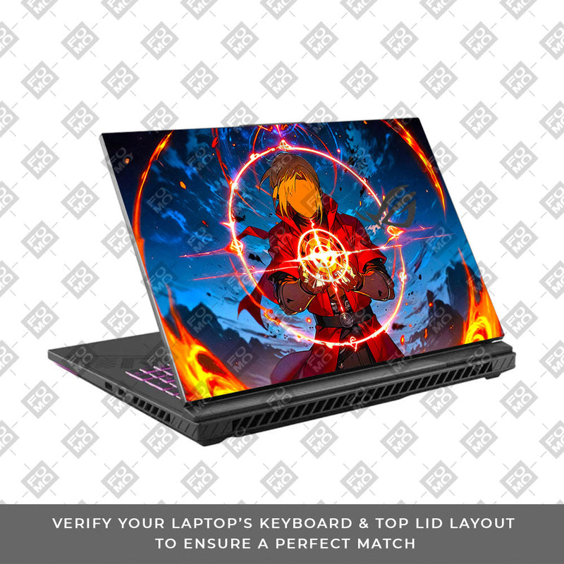 Edward Elric Fullmetal Alchemist Asus ROG Strix G16 G614J Laptop Skin