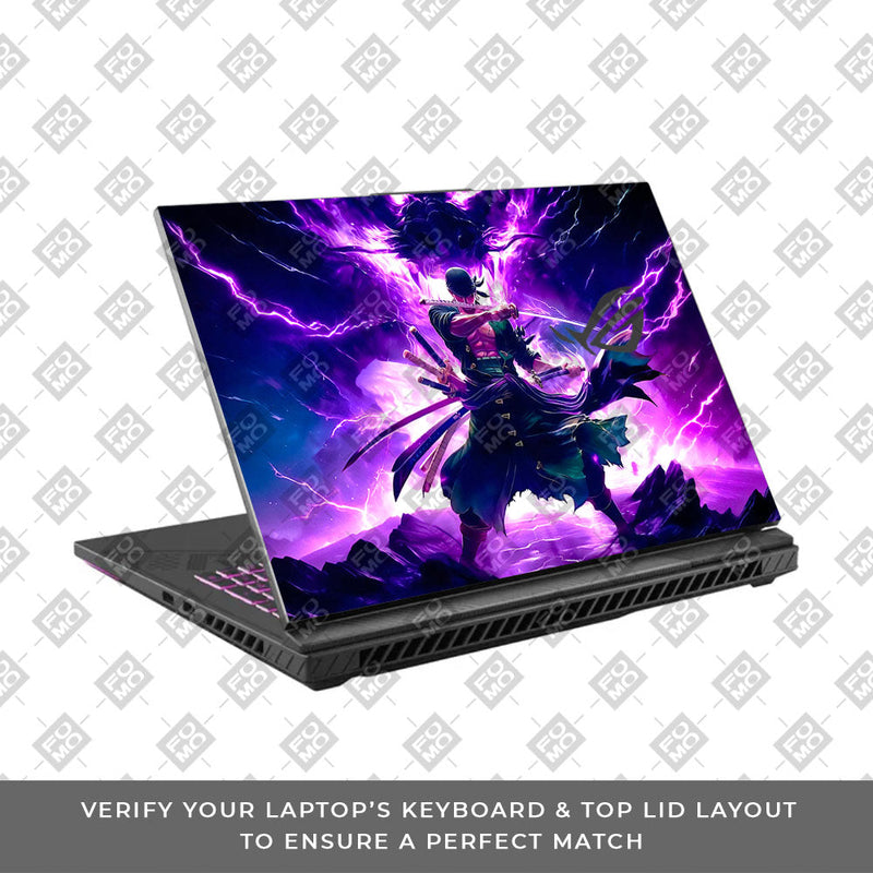 Roronoa Zoro Hell Mode Asus ROG Strix G16 G614J Laptop Skin