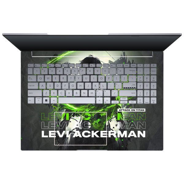 Levi Ackerman Neon Fury Asus VivoBook 16X K3605 Laptop Skin