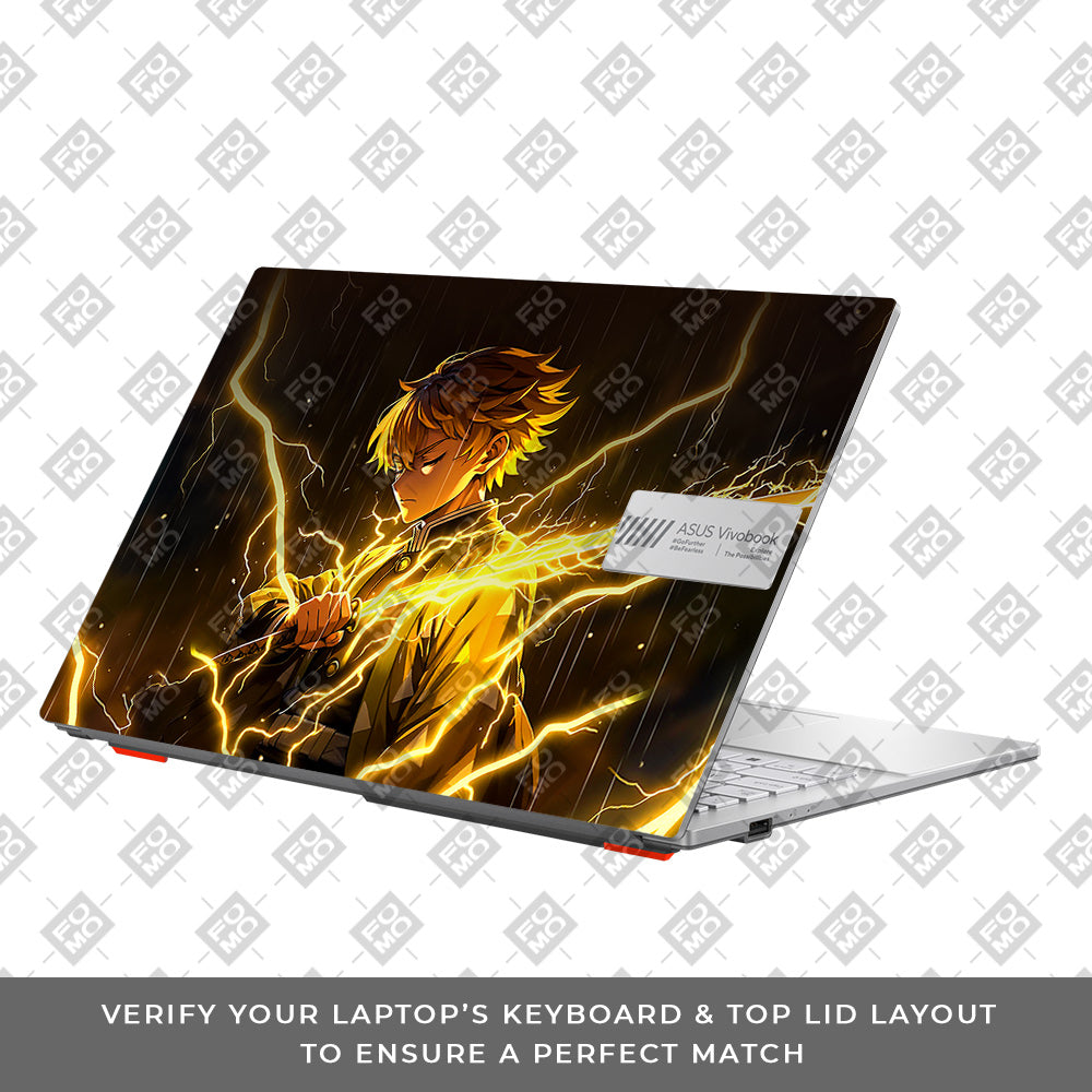 Thunder Soul Lightning Zenitsu Asus Vivobook Go 15 E1504G 3D Laptop Sk