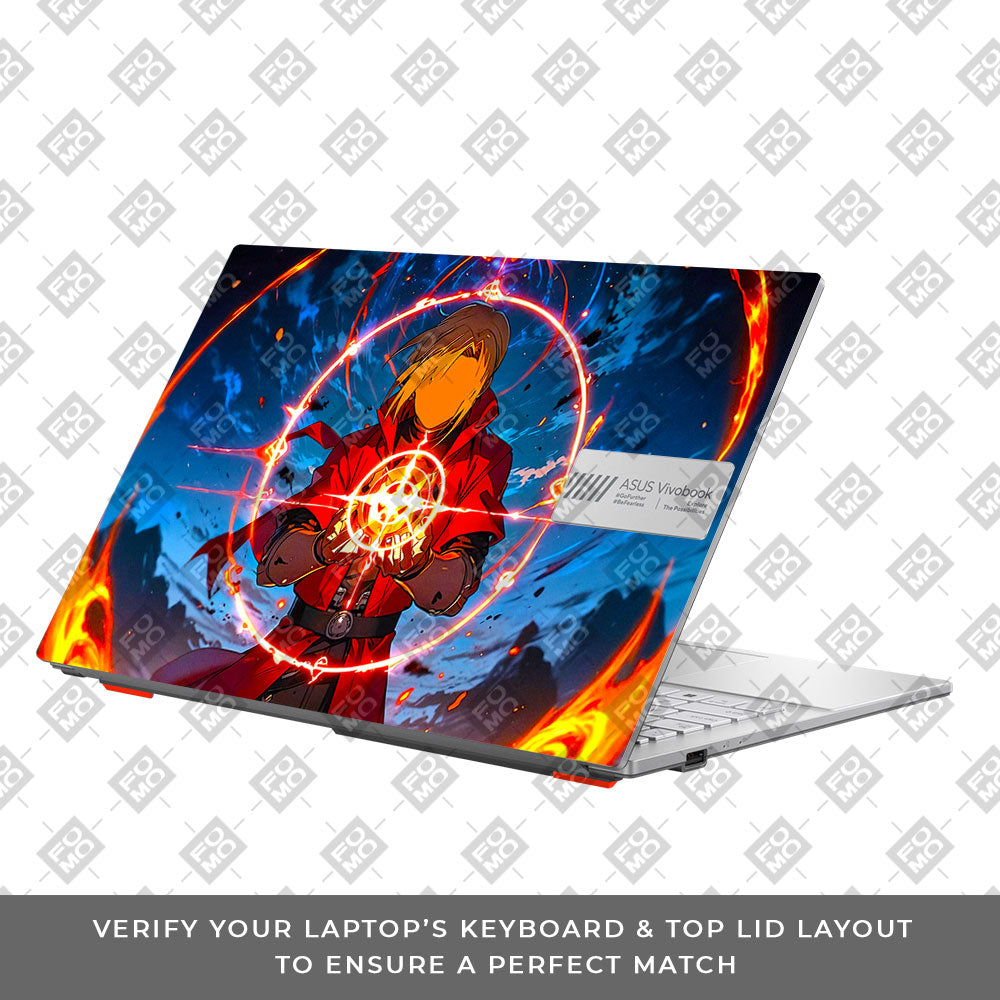 Edward Elric Fullmetal Alchemist Asus Vivobook Go 15 E1504G Laptop Ski