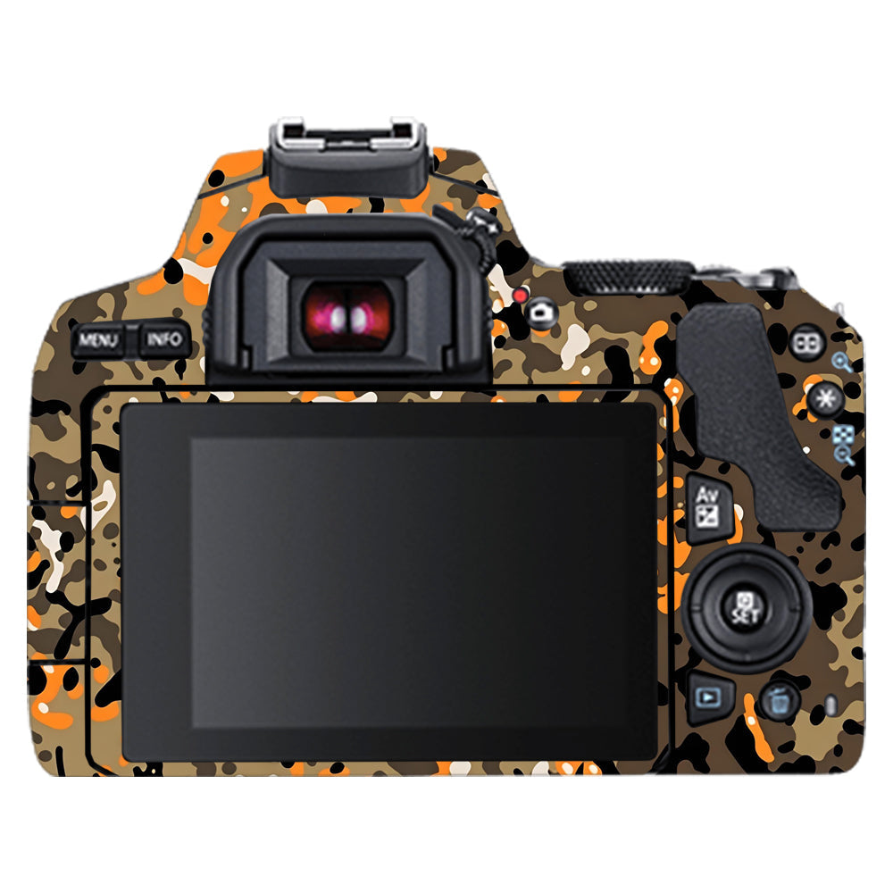 Orange Brown Spot Canon EOS 200D II Camera Skins