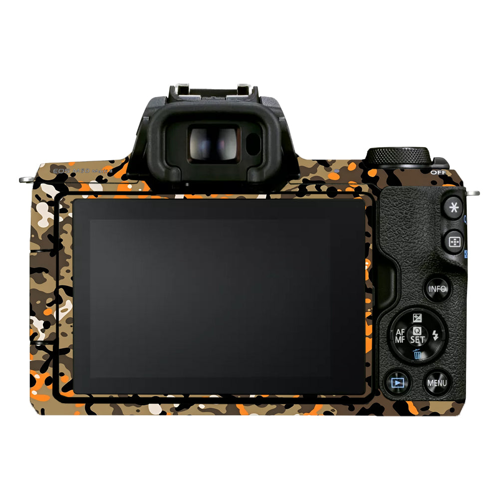 Orange Brown Spot Canon EOS M50 Mark II Camera Skins