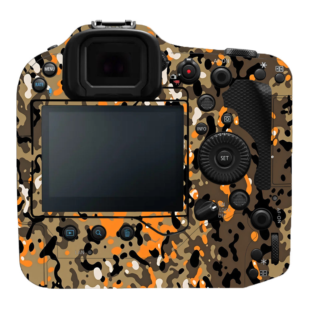 Orange Brown Spot Canon EOS R3 Camera Skins