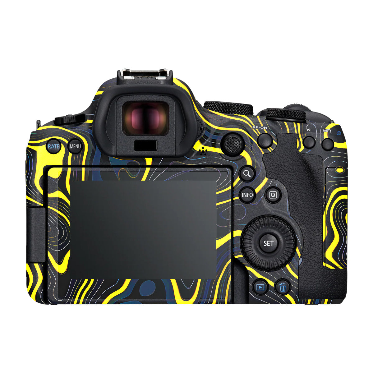 Neon Lava Contours Canon R6 Mark III Camera Skin