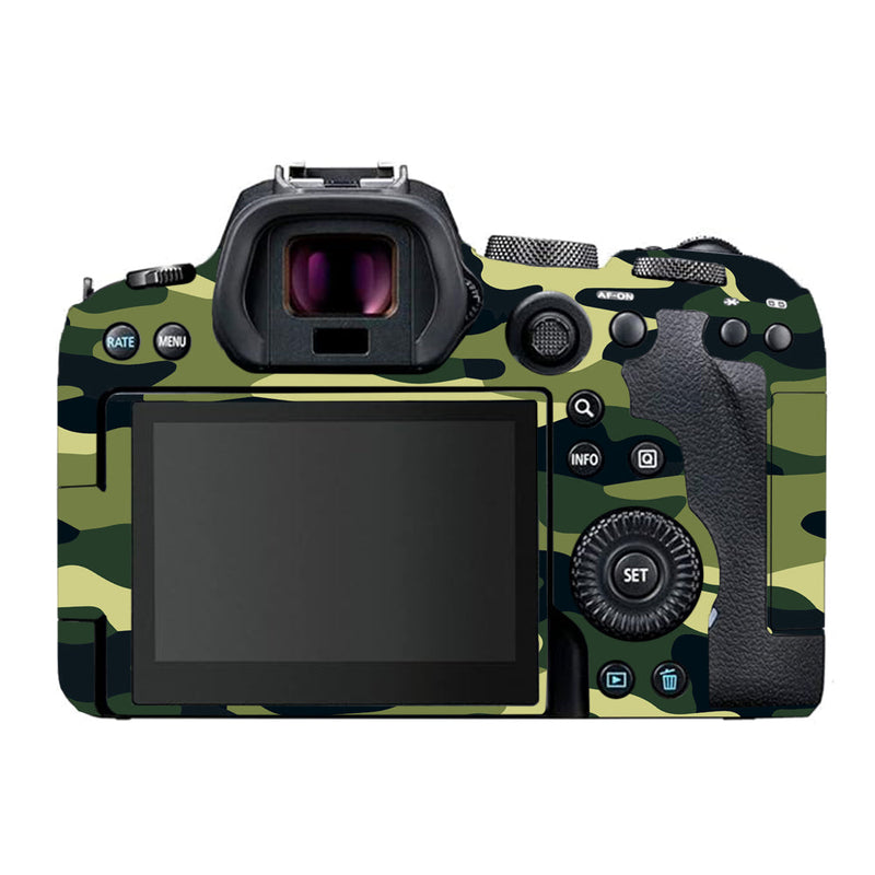 Forest Green Camo Canon EOS R6 Mark I Camera Skins