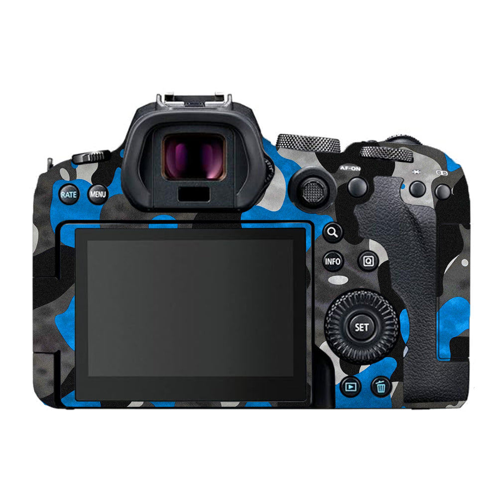 Blue Grey Camo Canon EOS R6 Mark I Camera Skins