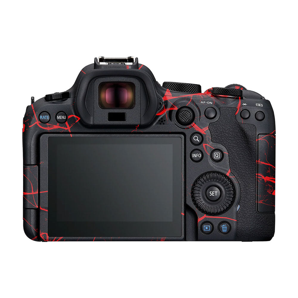 Red Neural Grid Canon EOS R6 Mark II Camera Skin