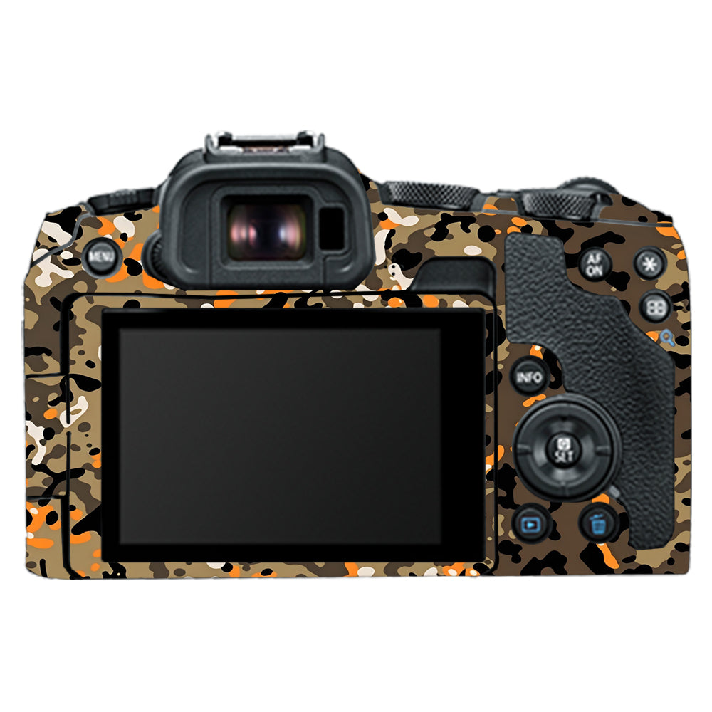 Orange Brown Spot Canon EOS R8 Camera Skins