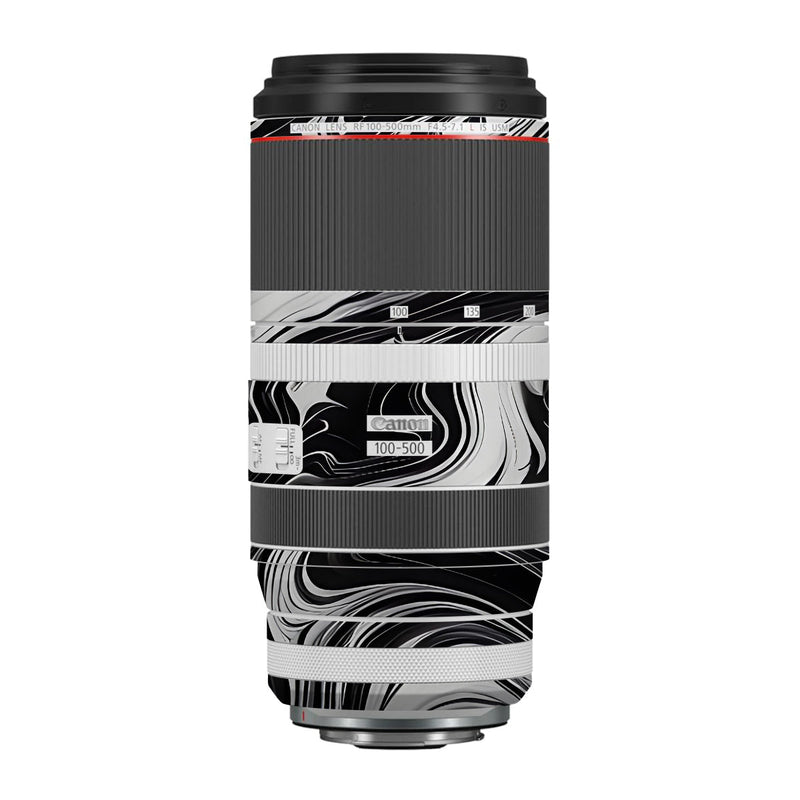 Black and White Marble Canon RF 100-500mm F4.5-7.1 L IS USM Camera Len